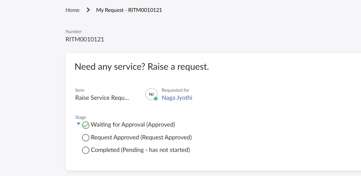 Stage In RITM Record Is Not Getting Updated In Emp ServiceNow