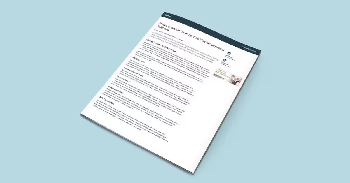 ServiceNow A Leader in Gartner 2019 Integrated Risk Management Magic ...