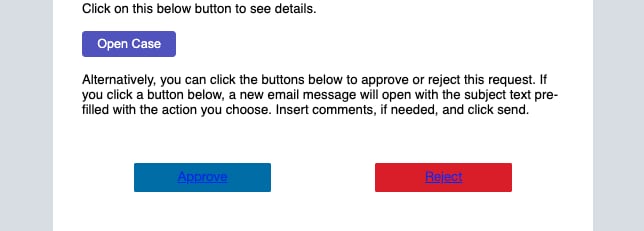 reject button color