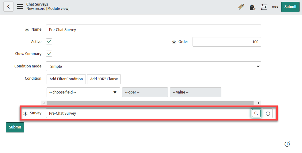Agent Chat and Pre Chat Survey - Queue sorting bas... - ServiceNow ...