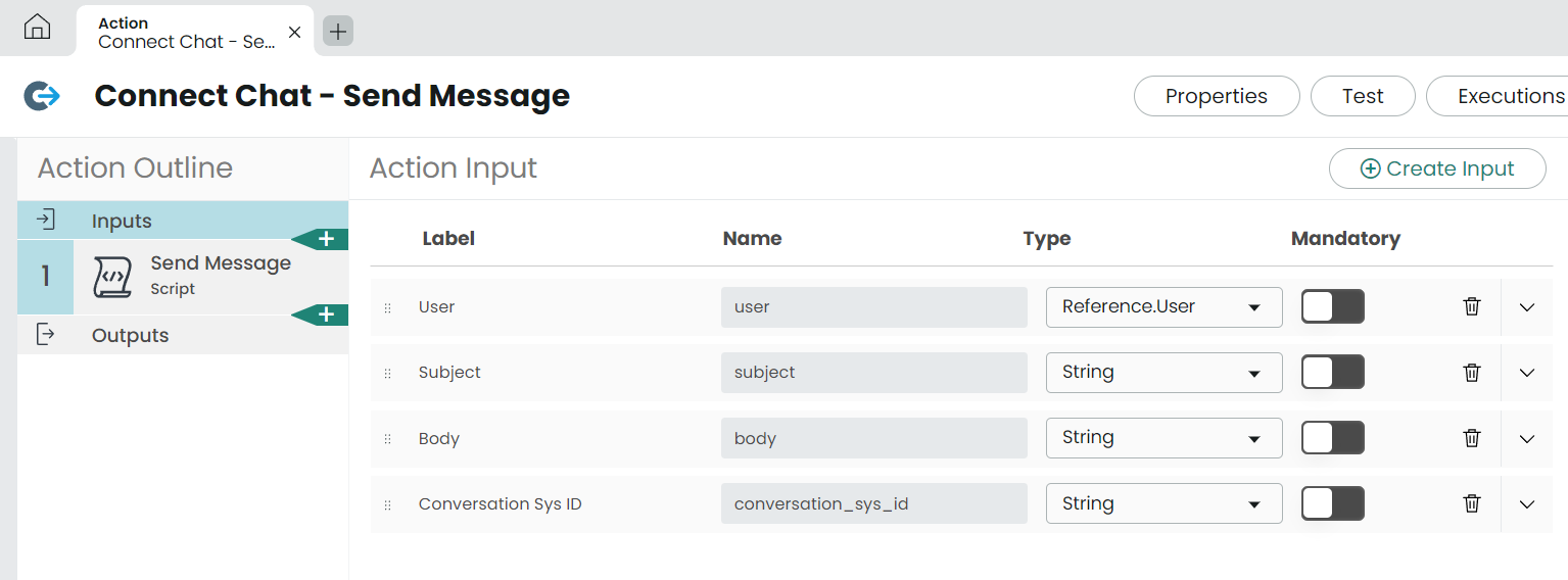 Flow Designer: Build a Connect Chat Action - ServiceNow Community