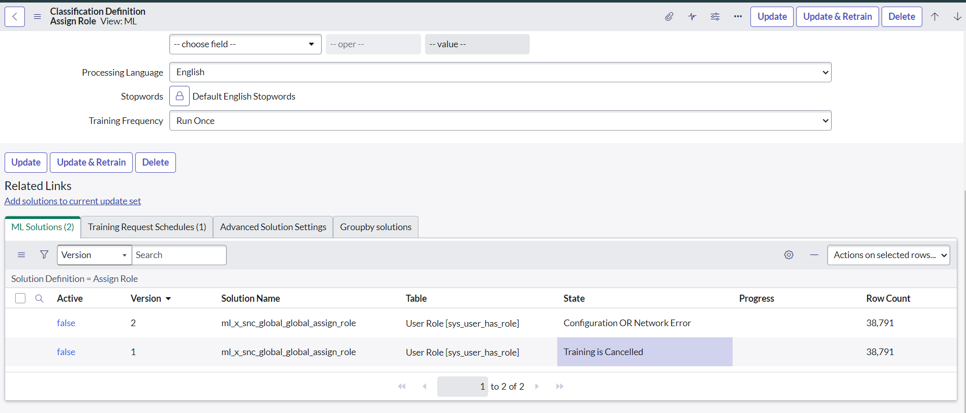 Solved: Predictive Intelligence - Classification Definatio... - ServiceNow Community