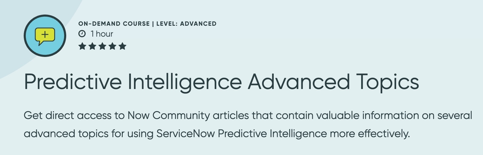 Supplemental learning for AI Fundamentals - ServiceNow Community