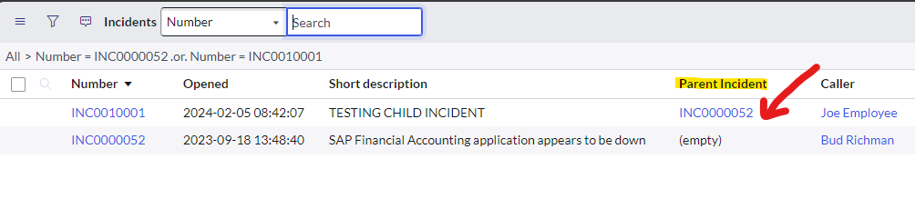 How to create a parent child relation relationship... - ServiceNow ...