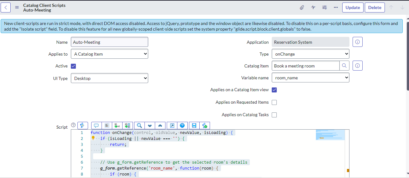 Auto populate - ServiceNow Community