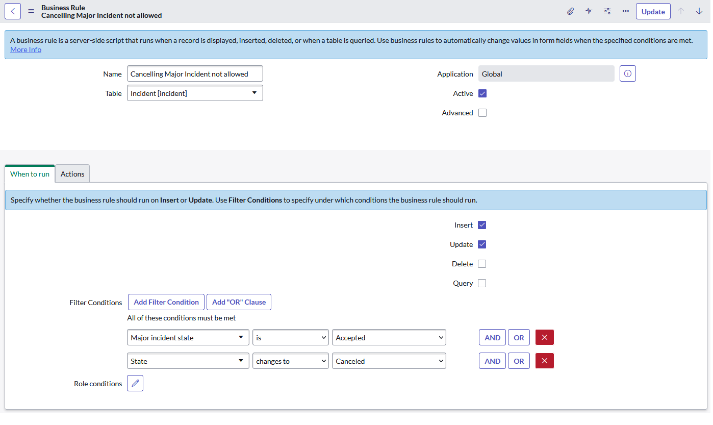 Solved: Major incidents should not be allowed to cancel by ...