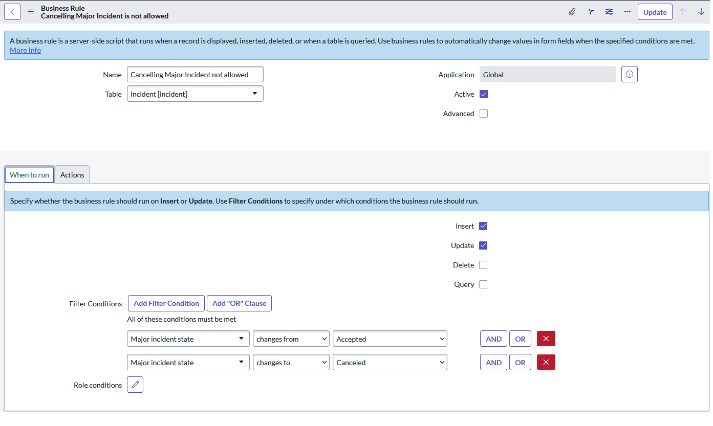 Solved: Major incidents should not be allowed to cancel by ...