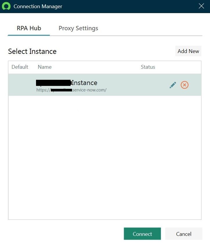 Unable to connect ServiceNow Instance to RPA Deskt... - ServiceNow ...