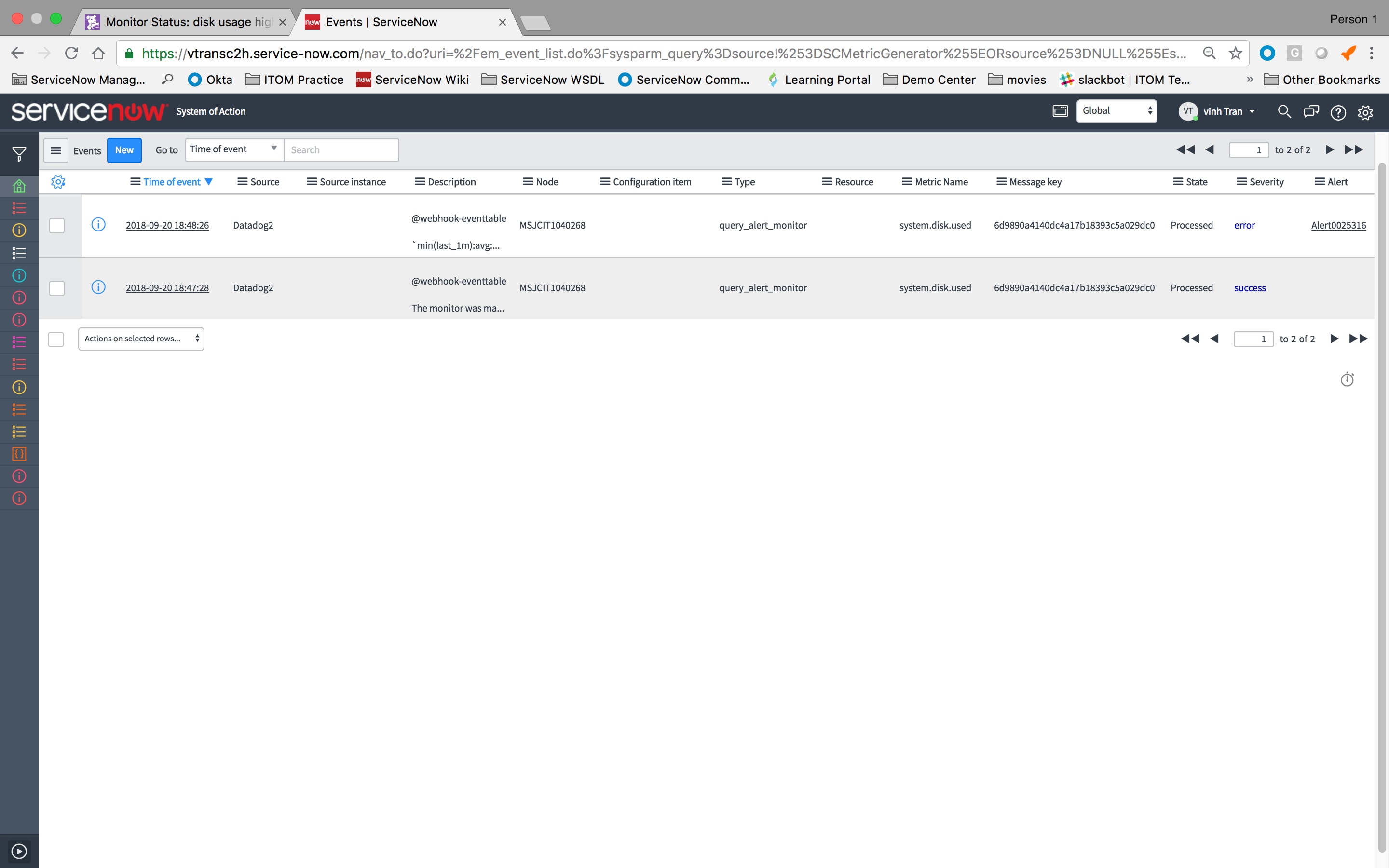 Four (4) Simple Steps Integrating Datadog to Servi... - ServiceNow Community