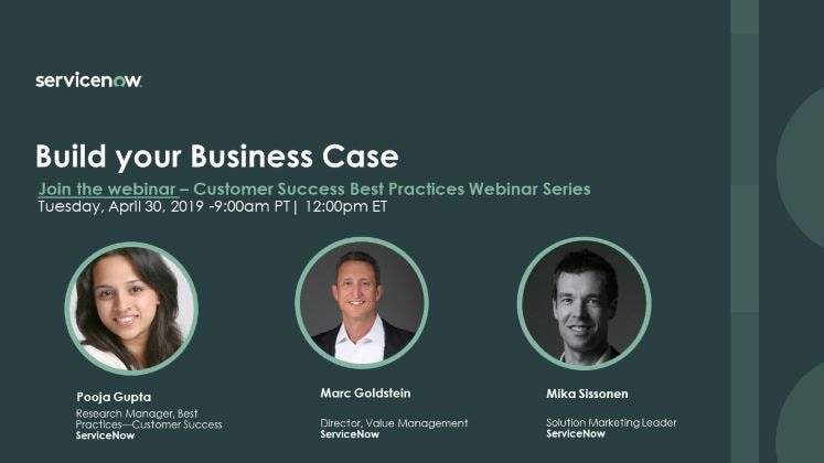 Join the 4/30 Webinar: Build your ServiceNow Busin... - ServiceNow ...