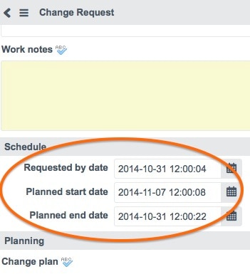 Verifying start and end dates in change requests - ServiceNow Community