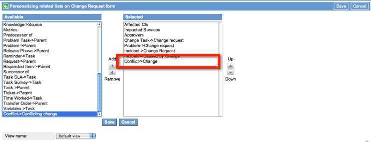 Change Management conflict checking - Part 1 - Page 2 - ServiceNow ...