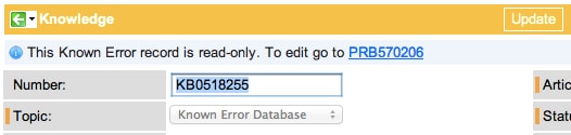 A ServiceNow implementation of the Known Error Dat... - ServiceNow Community