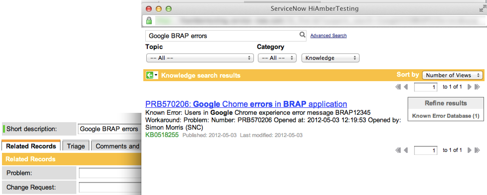 A ServiceNow implementation of the Known Error Dat... - ServiceNow ...