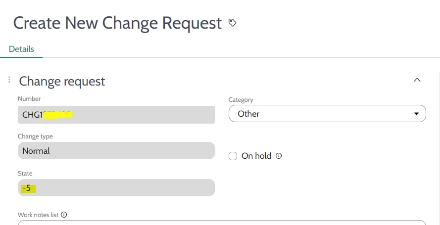 Creation of Change Request in Service Operations W... - ServiceNow ...