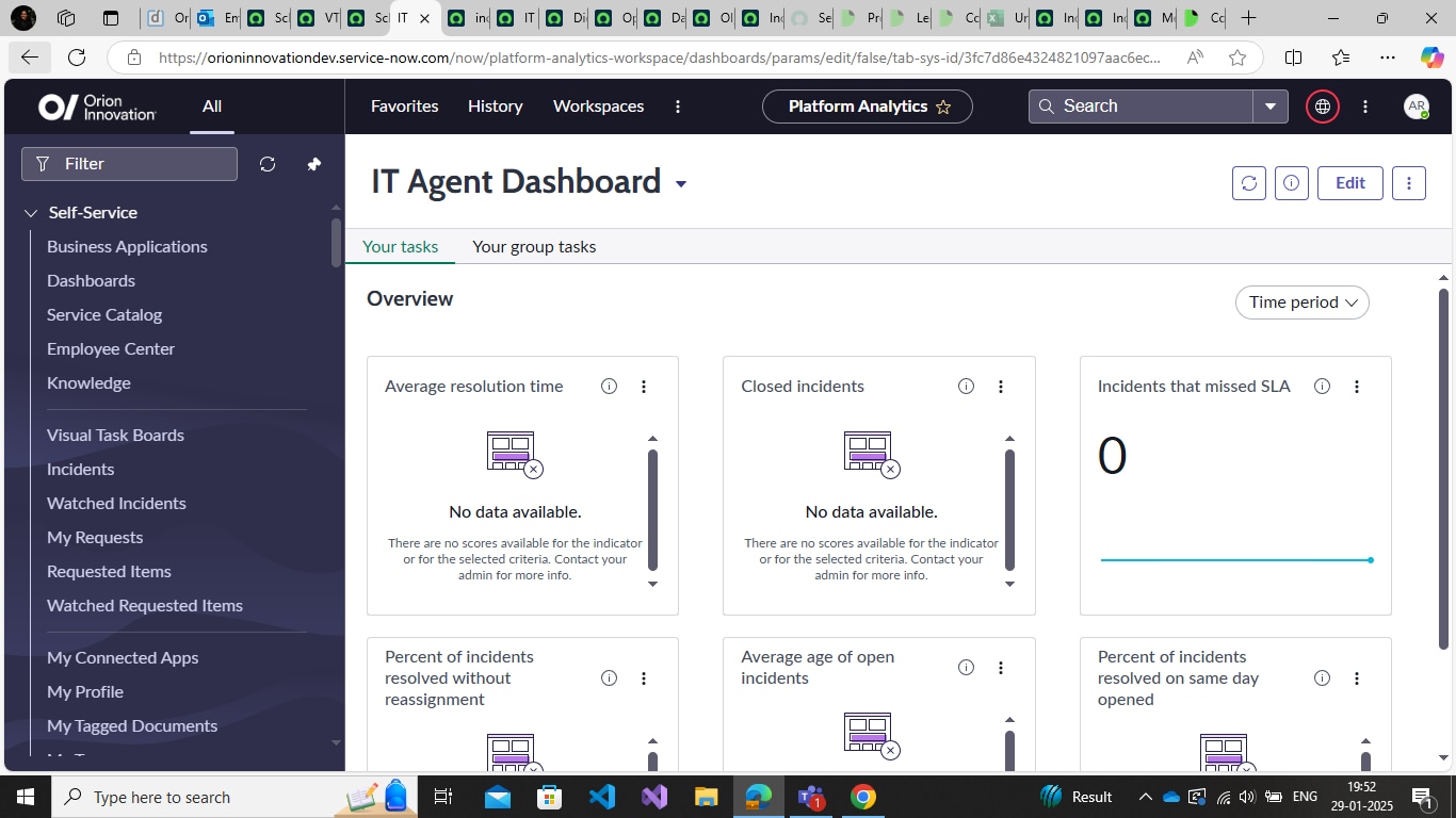 IT Agent Dashboard Configuration - ServiceNow Community
