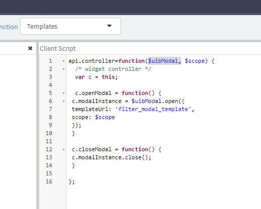 Trigger a pop up/modal from a configured header me... - ServiceNow ...