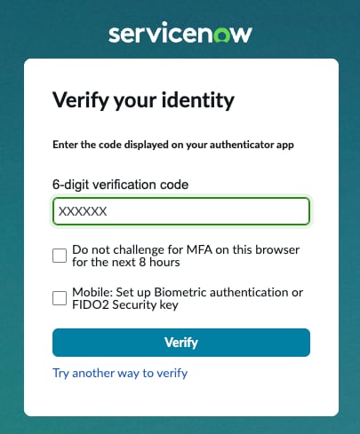 Solved: MFA already set up for brand new PDI - ServiceNow Community
