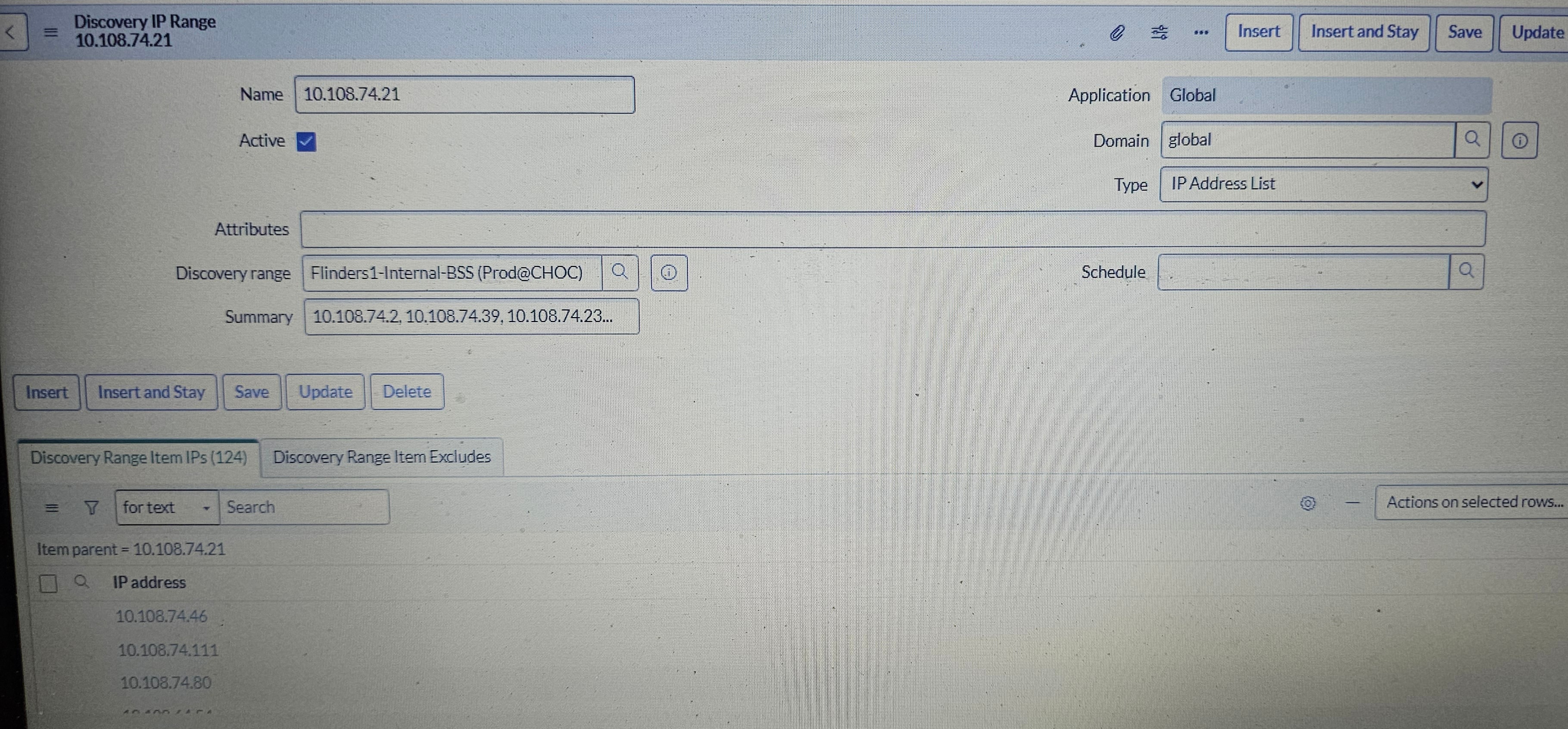 Discovery schedules IP address - ServiceNow Community
