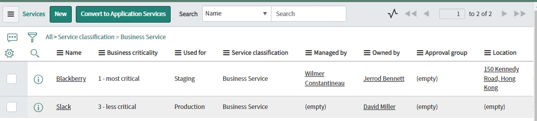 Solved: Button to convert Business Service to Application ... - Page 2 ...