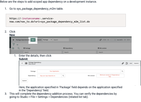 Steps to add scoped app as dependency for Service ... - ServiceNow ...