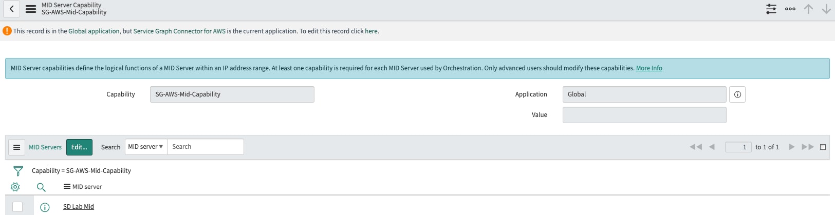 ServiceGraph AWS Connector - Using MID Server - ServiceNow Community