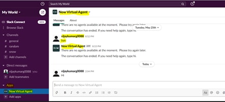 Integrate Servicenow Virtual Agent with Slack mess... - ServiceNow ...
