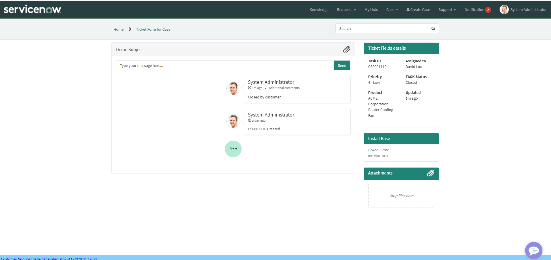 How to give the customer satisifaction survey afte... - ServiceNow ...