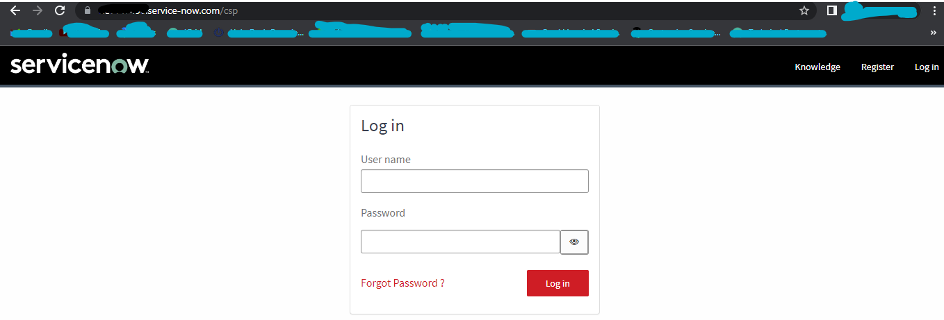 How to configure the default login page for the CS... - ServiceNow ...