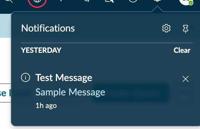 notification show inside bell icon in header - ServiceNow Community