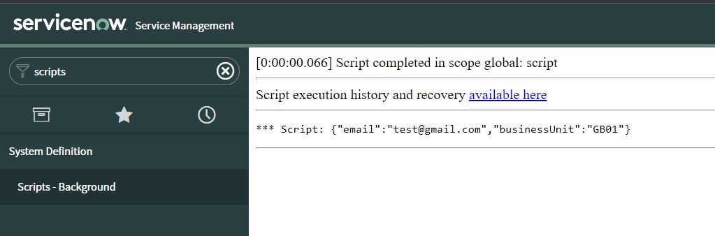 Solved: On JSON payload get child object - ServiceNow Community