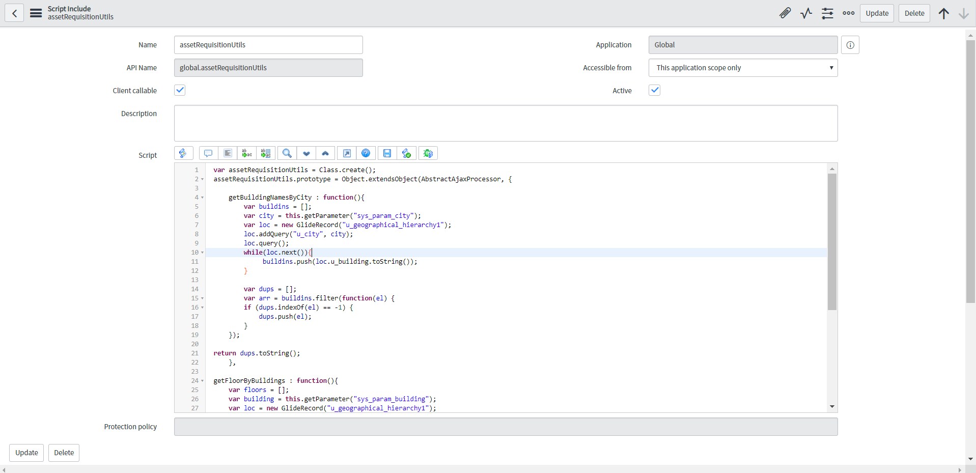 Getting table back end values and putting them as ... - ServiceNow ...