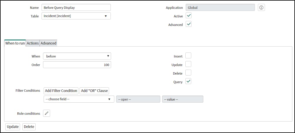Query Business Rules: A Definitive Guide - ServiceNow Community