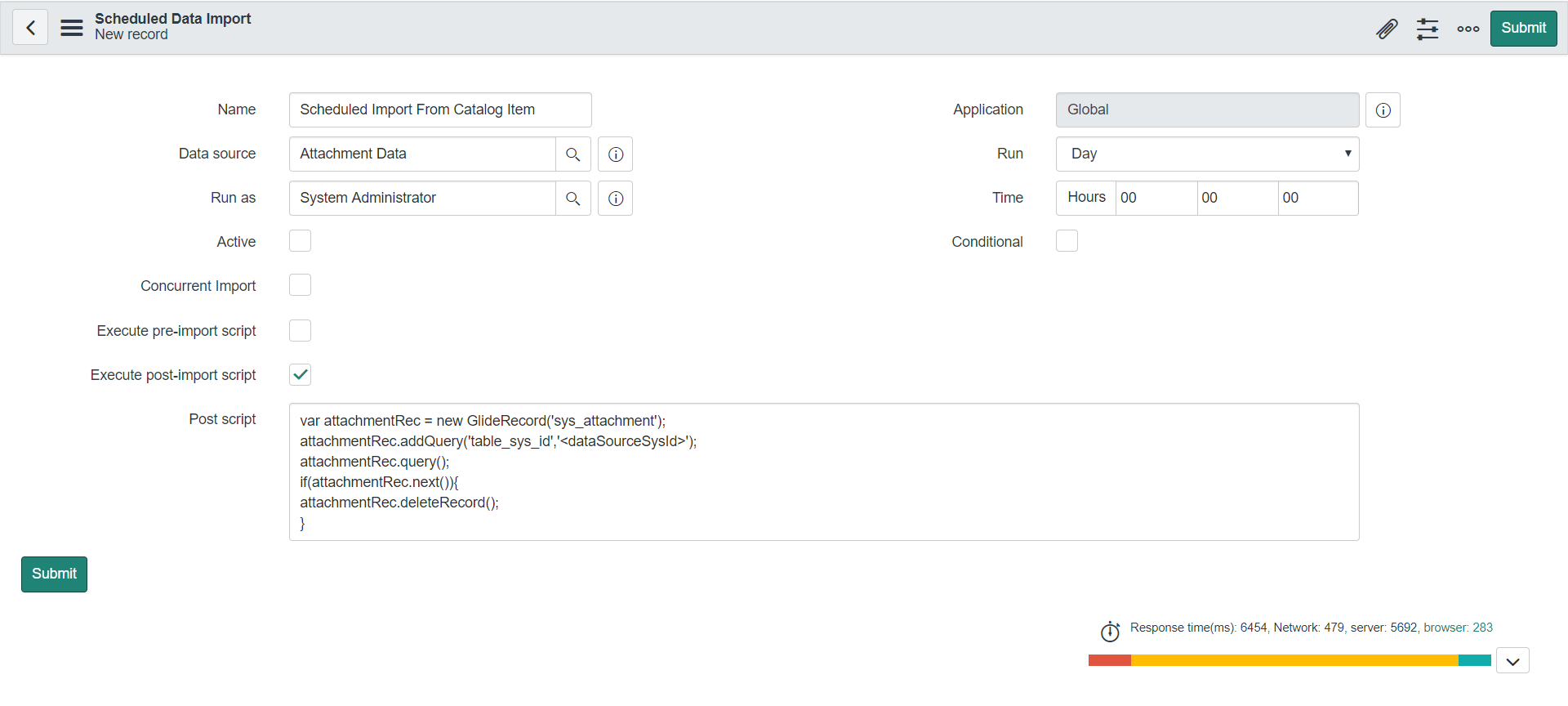 Data load and transform via Catalog Item - ServiceNow Community