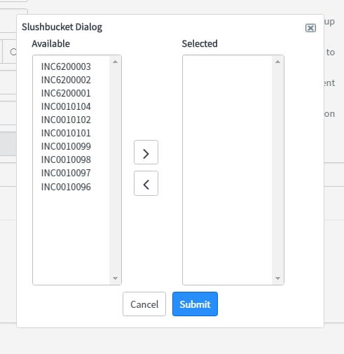 Mini-Lab: Add a Slush Bucket Control to a Dialog B... - ServiceNow ...