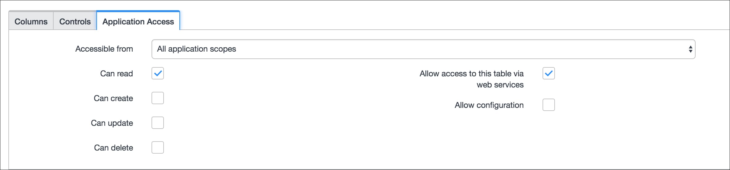 Securing an application using Cross Scope Access, ... - ServiceNow ...