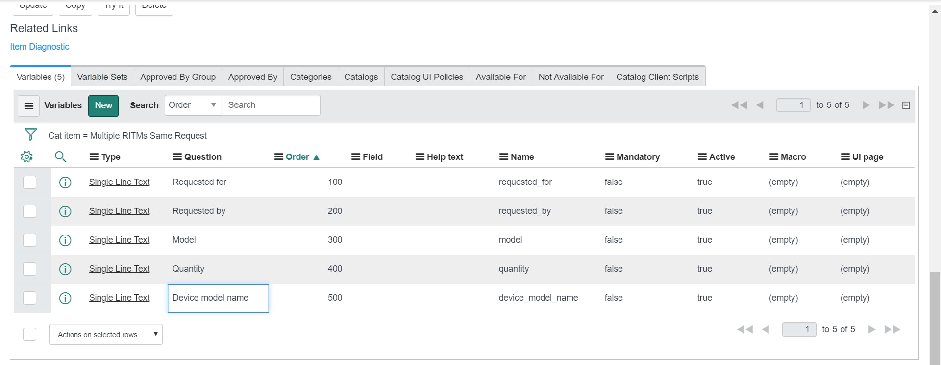 Multiple RITMs in same Request Using CartAPI - ServiceNow Community