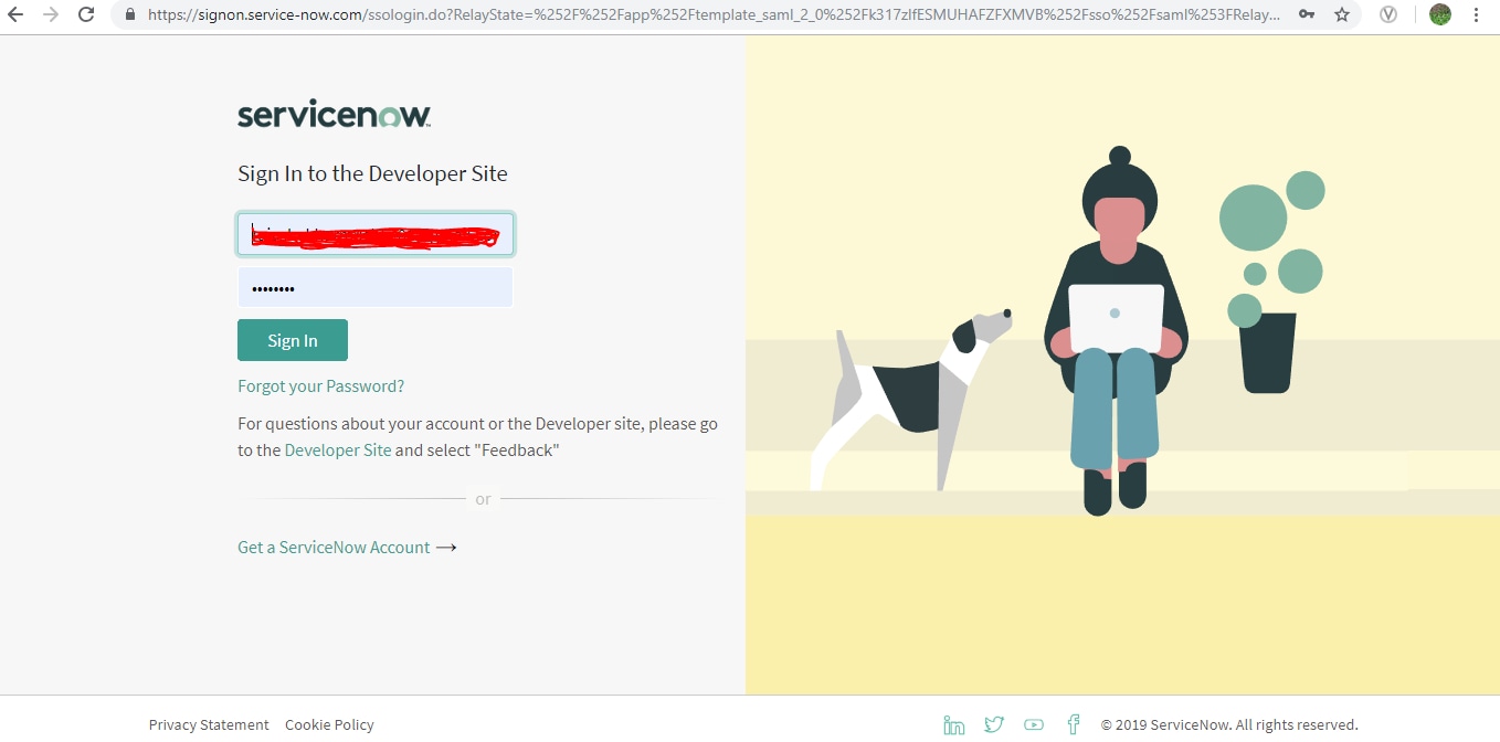 Developer site login page UI Changes - ServiceNow Community