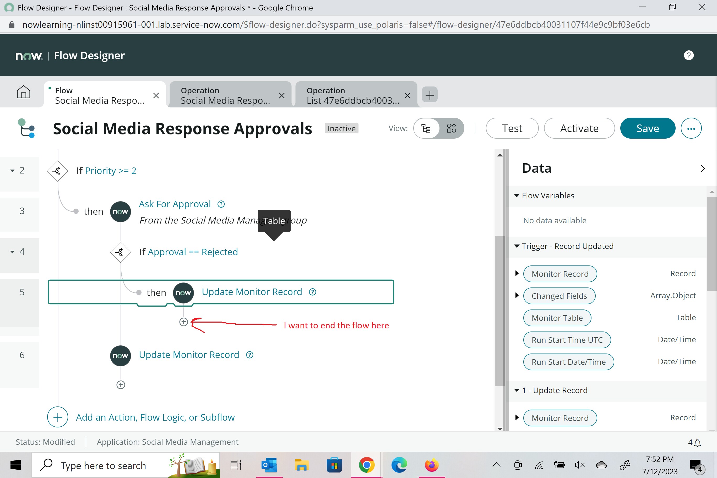 Solved: Re: Using Flow Designer, how do I end a flow? - ServiceNow ...