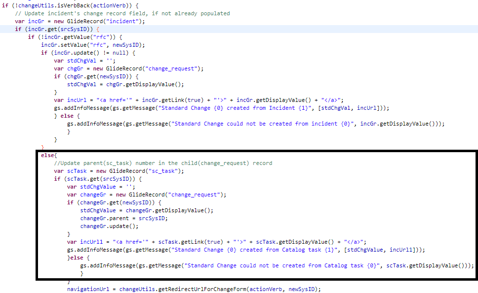 Solved: Linking problem with Standard change - ServiceNow Community