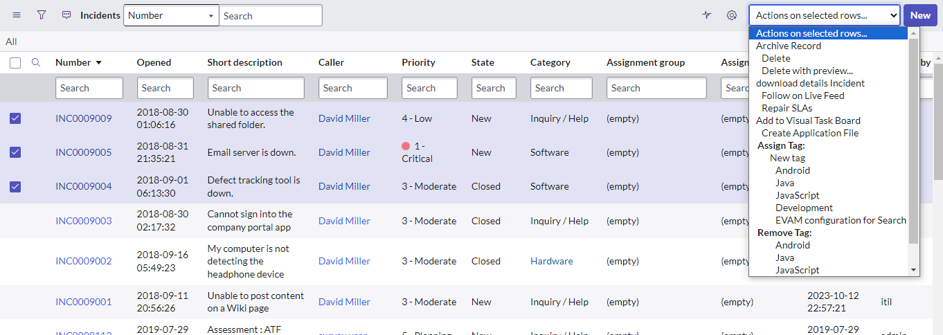 Trying to Download multiple incident record with ... - ServiceNow Community