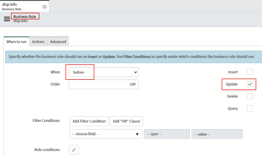 Info message raised by business rule displayed twi... - ServiceNow ...