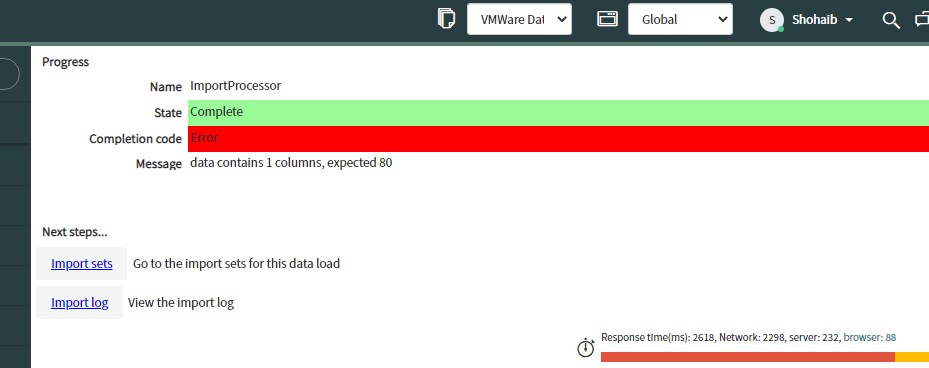 Error in Data Source Load - ServiceNow Community