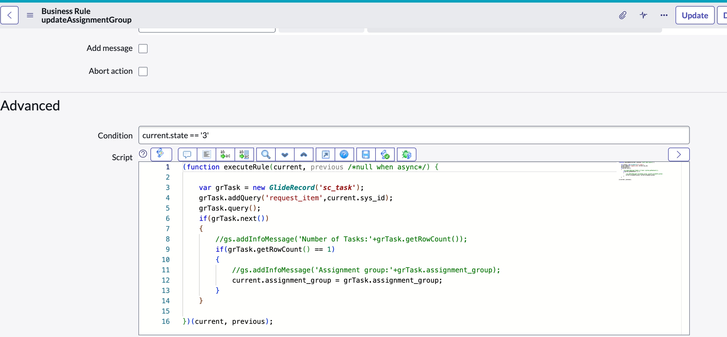 Solved: Re: How do I populate the RITM Assignment Group fr ...