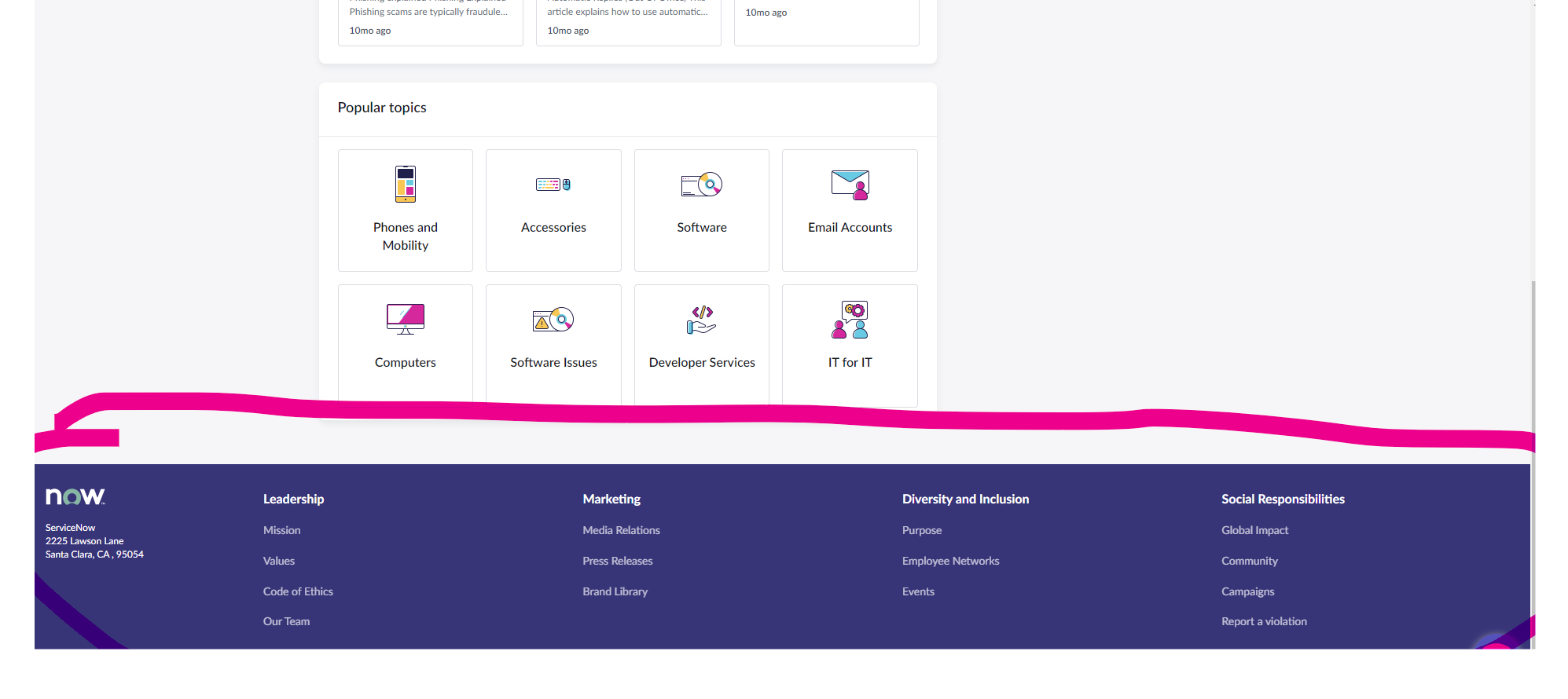 Solved: ESC Portal Footer Color not working - ServiceNow Community