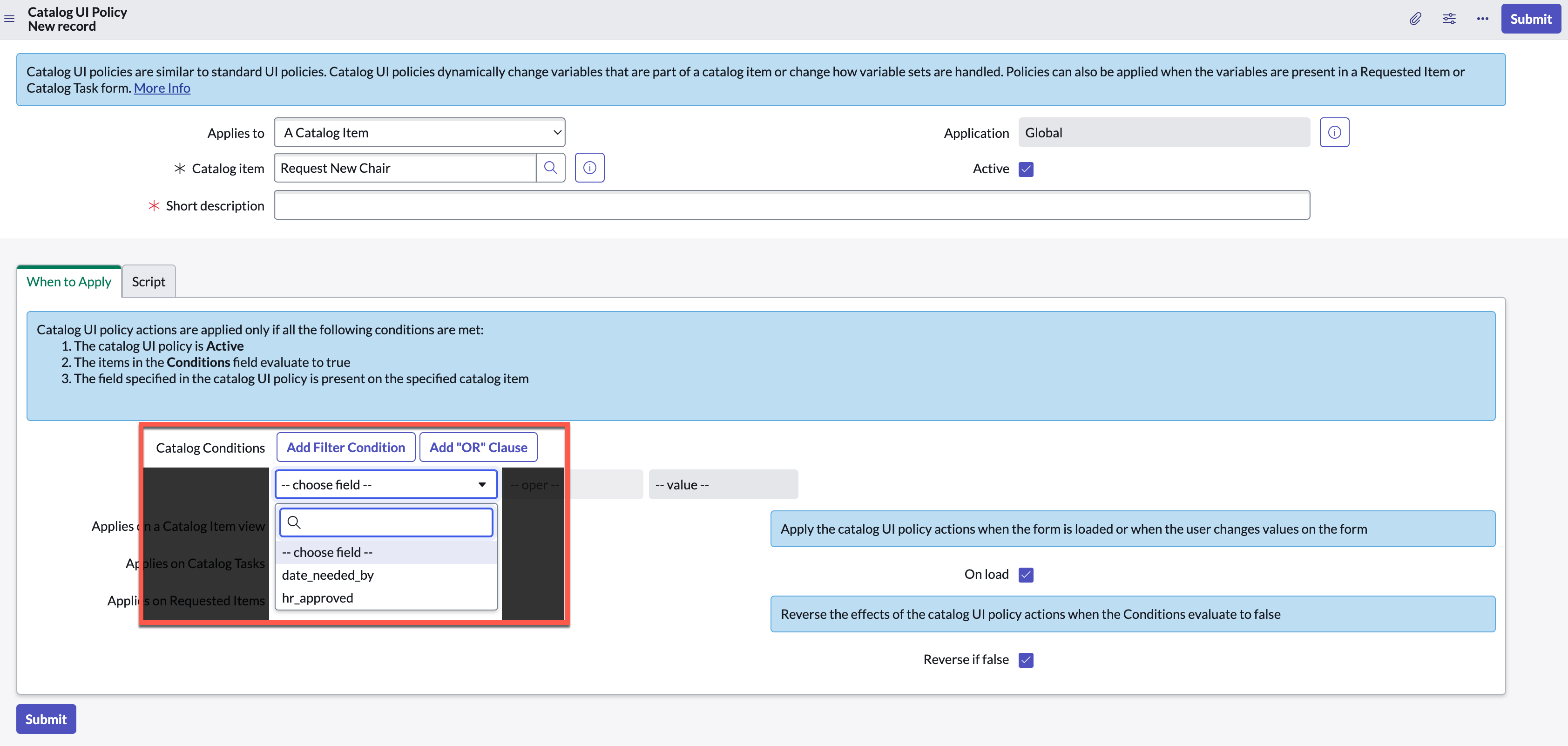Solved: Catalog UI Policy and/or Catalog Client Script not ...