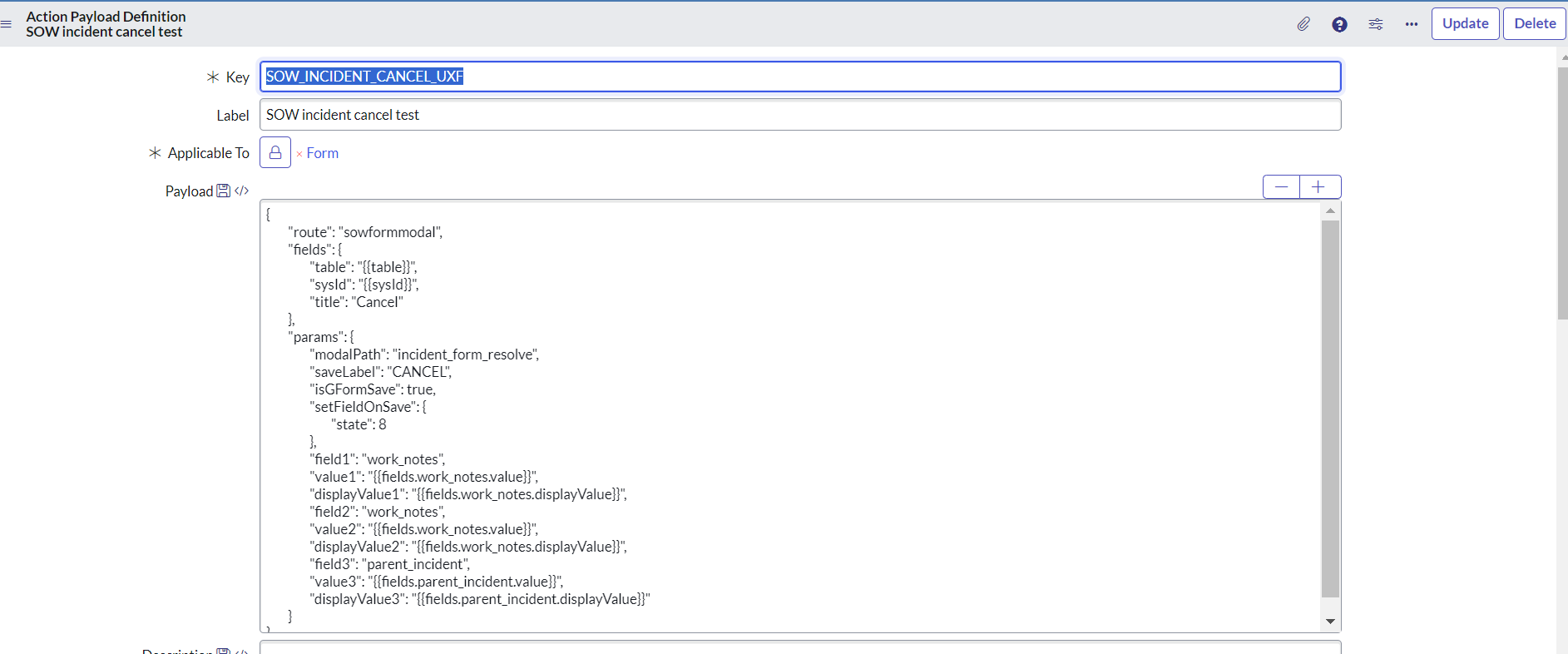 Create a Cancel incident button with modal pop up ... - ServiceNow ...