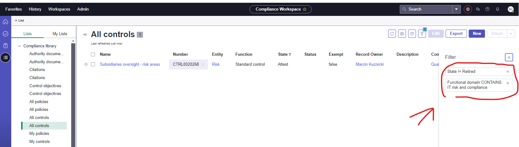 Solved: Setting up filter in workspace - ServiceNow Community