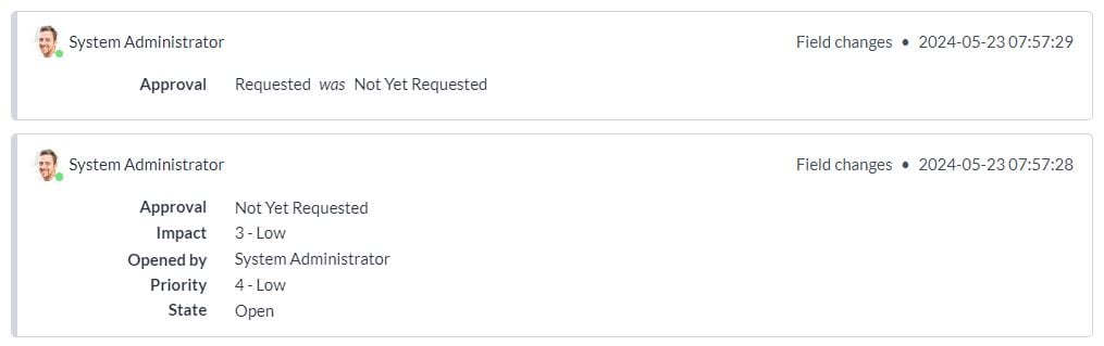 RITM Approval Field set as 'Requested' by OOTB BR ... - ServiceNow Community