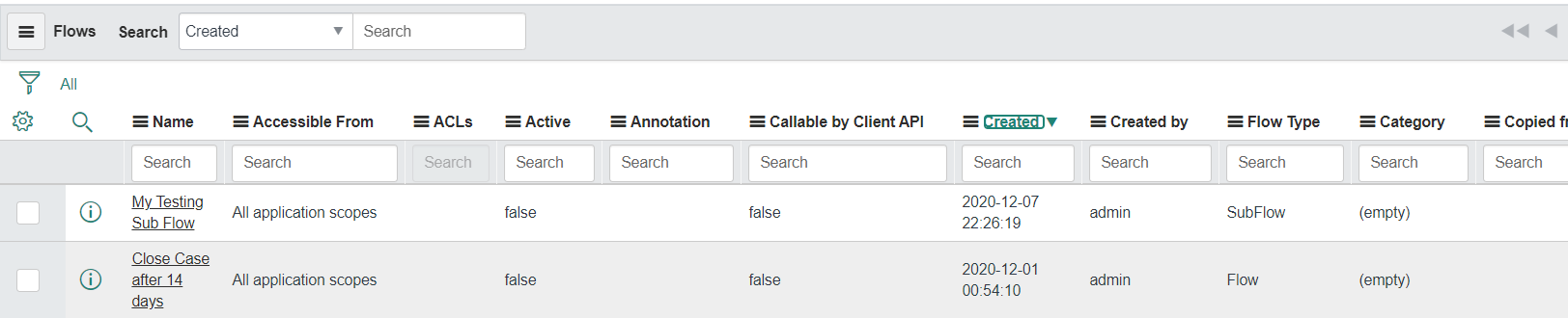 Solved: Flow Designer Flows/Subflows/Actions Storage Table - ServiceNow Community